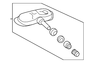 Genuine Toyota Sensor, LESS FITTING KIT part# 42607-0C070 for 2006-2020 ...