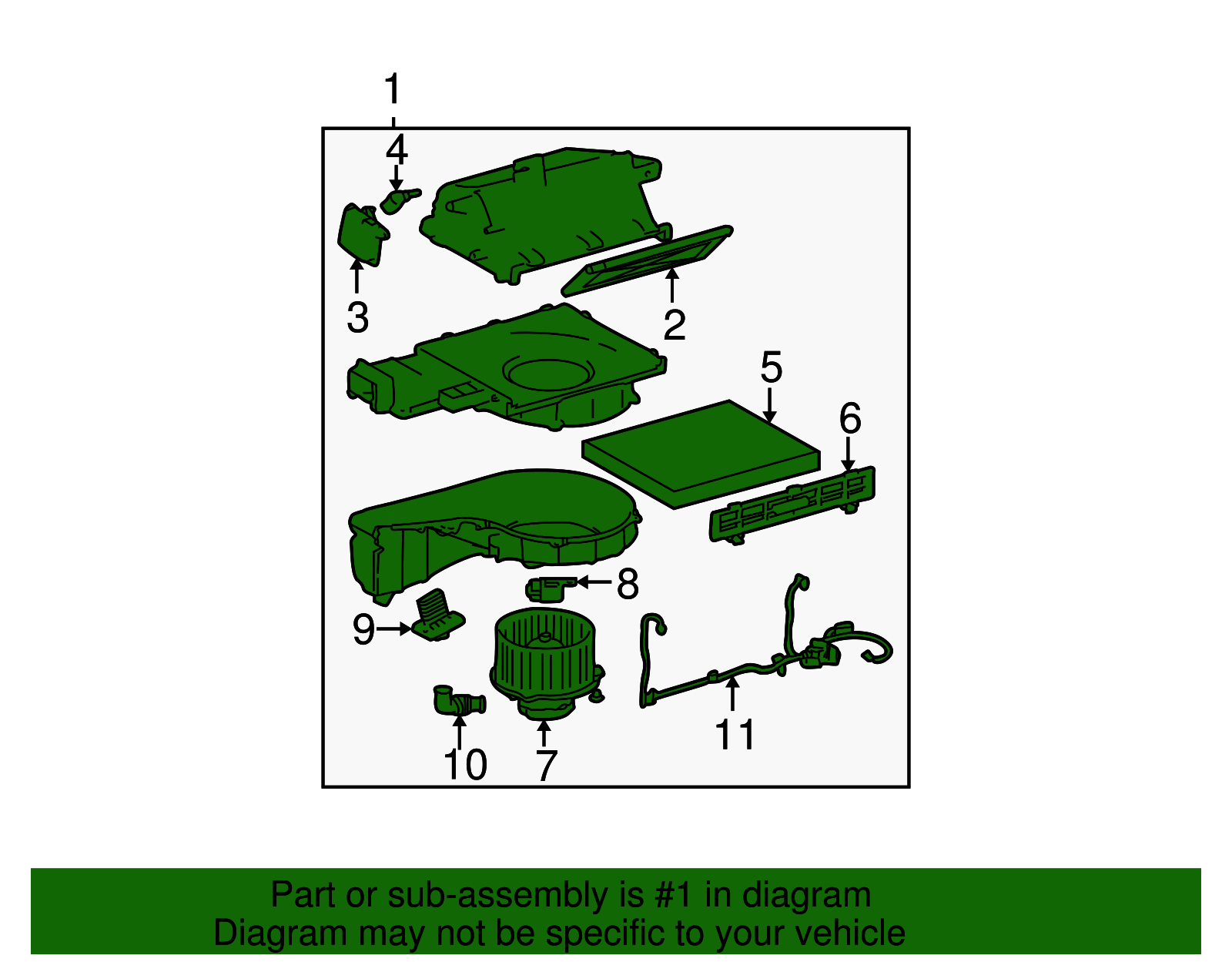 Hyundai - 97207-2D000 - Blower Assembly - 2001 Hyundai Elantra | OEM ...