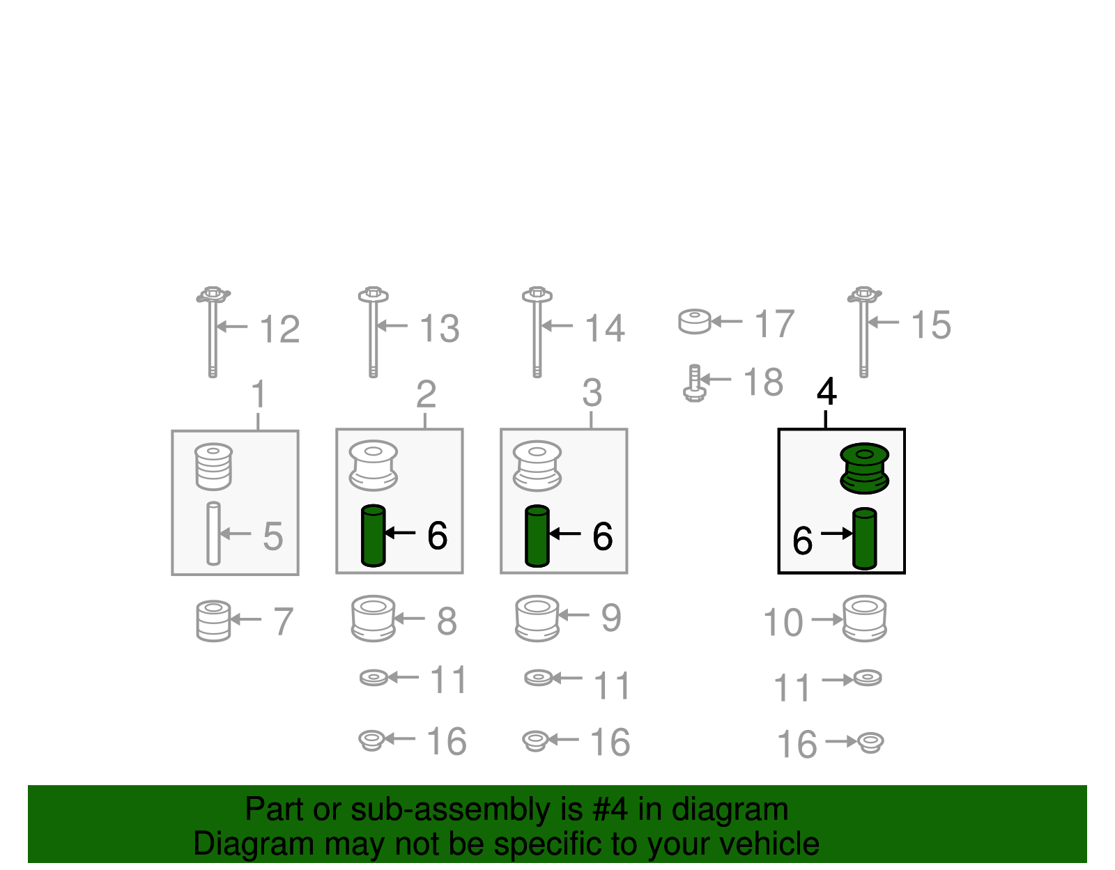 2010-2024 Toyota 4Runner Upper Mount 52207-60100 | Toyota Parts Center
