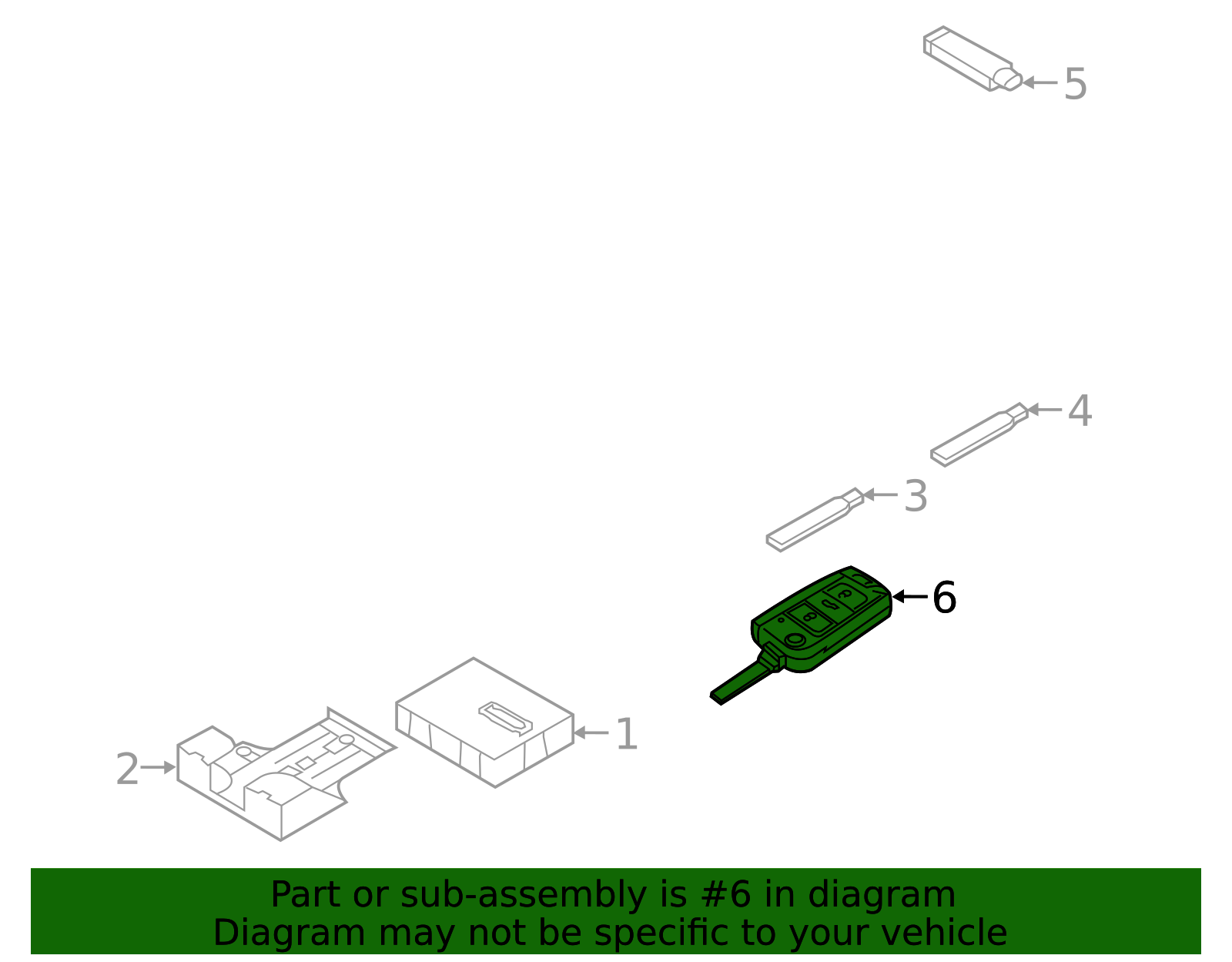 5G6-959-752-EG-AIF - Volkswagen Keyless Entry Transmitter 2020-2024 ...