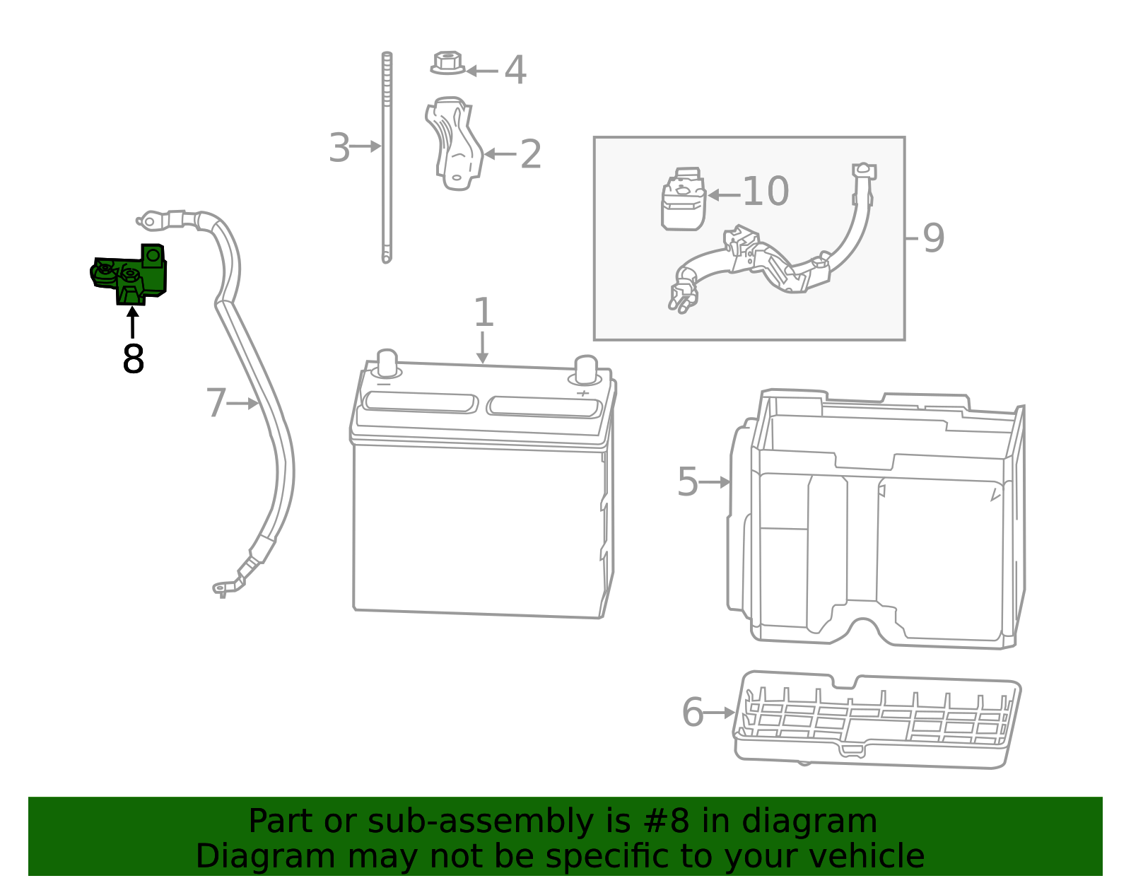 38920-TVA-A02 - 2018-2022 Honda Accord - Sensor Assembly Battery ...
