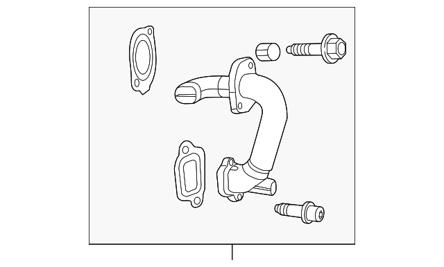 2014-2015 Chevrolet Cruze Exhaust Gas Recirculation (EGR) Pipe 12645372 ...
