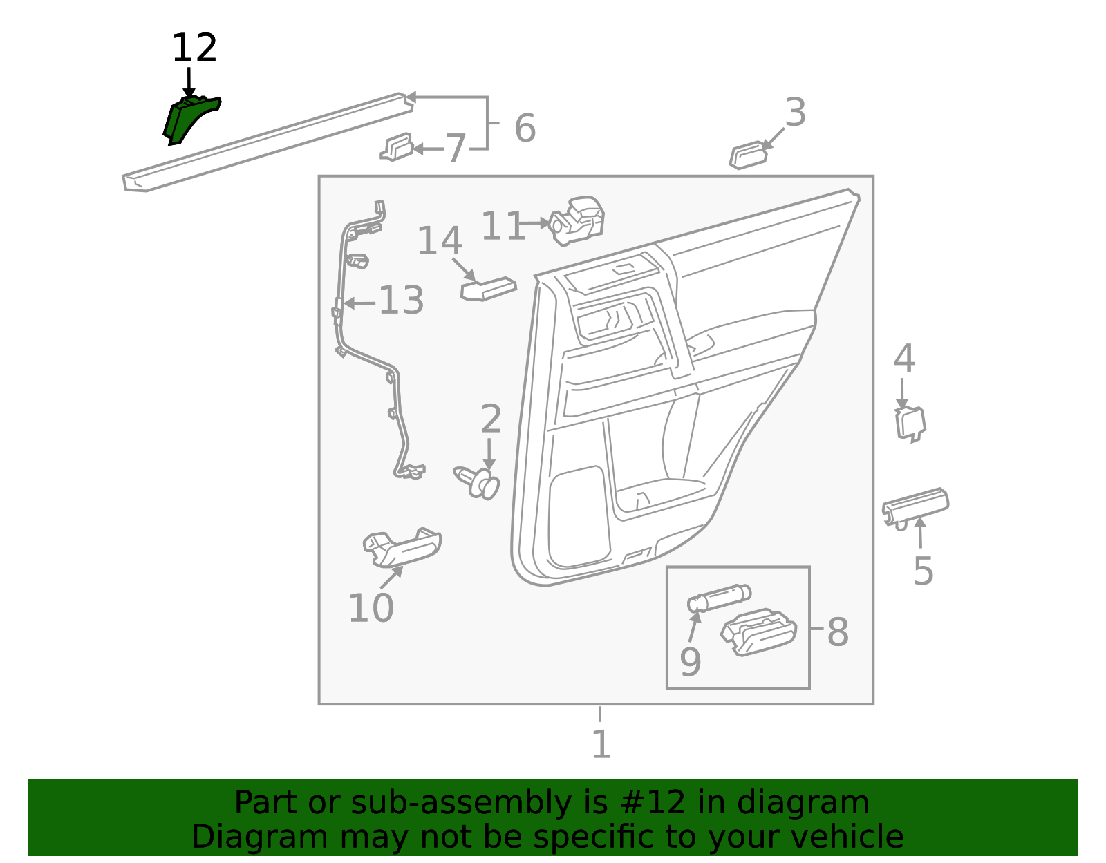 67674-48010 - Door Opening Trim 2006-2024 Toyota | Longo Toyota Parts