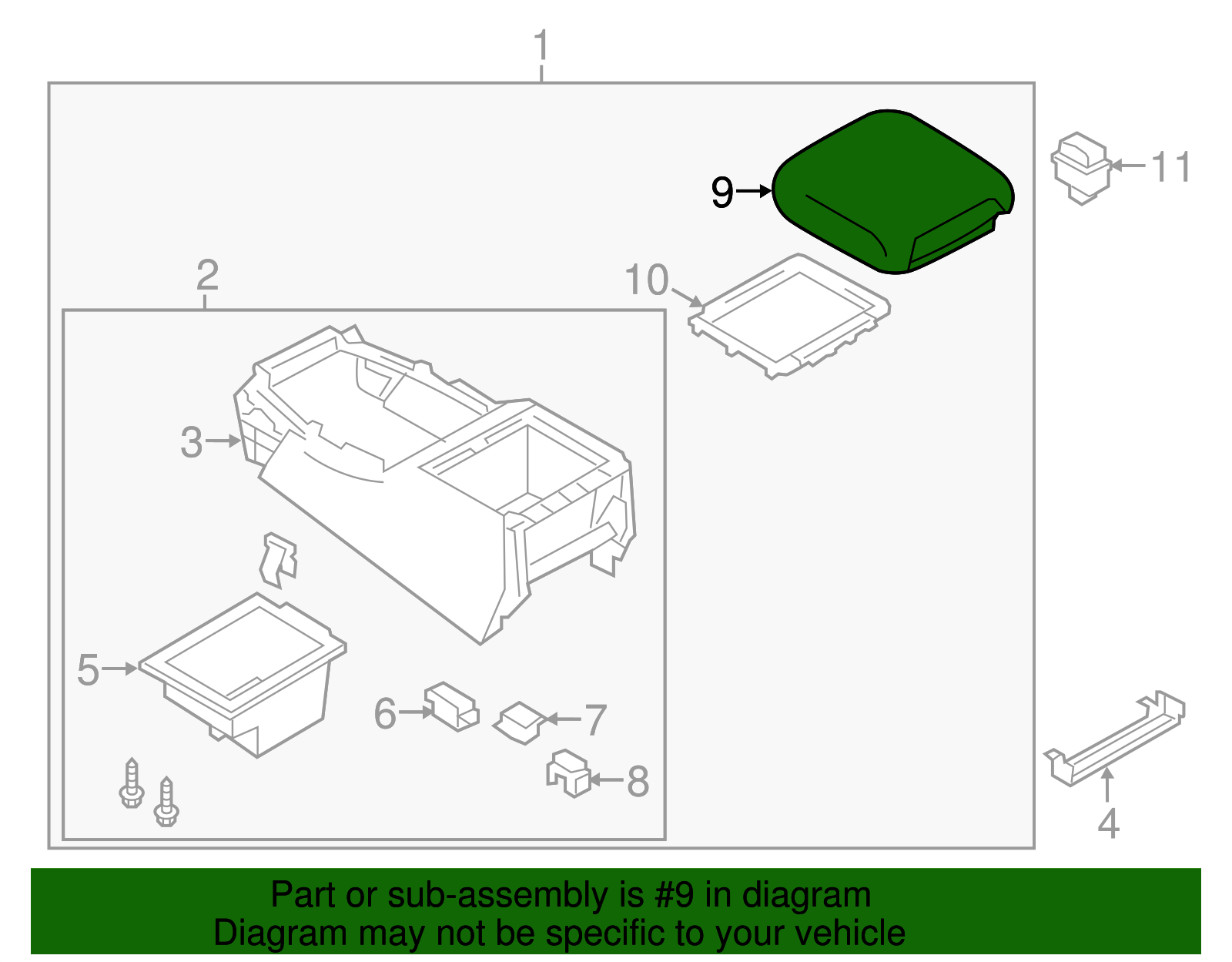 96920-6JL0B - 2021-2024 Nissan Armada - Armrest Door | World OEM Parts ...