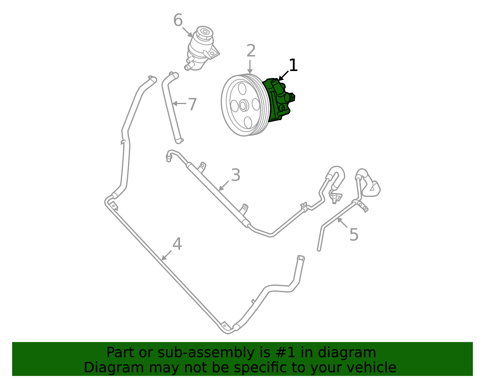 2008-2010 Mopar Power Steering Pump 04721439AB | Mopar Parts Canada