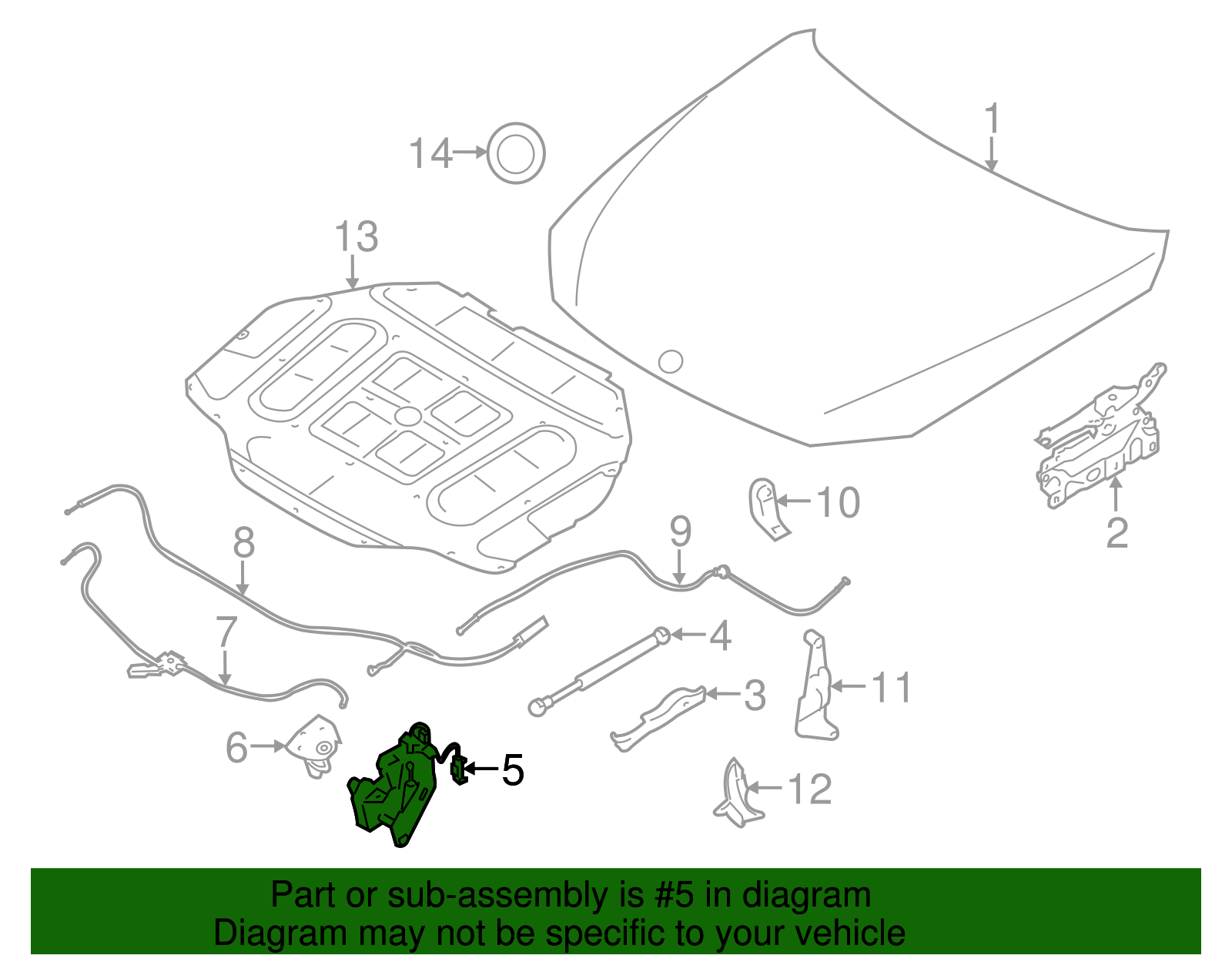 2009-2019 BMW Latch Assembly 51-23-7-206-453 | BMW OEM Parts