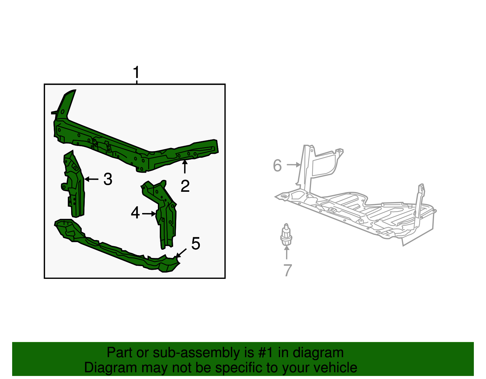60400-TA0-A00ZZ - Radiator Support 2008-2010 Honda Accord | Honda Parts ...