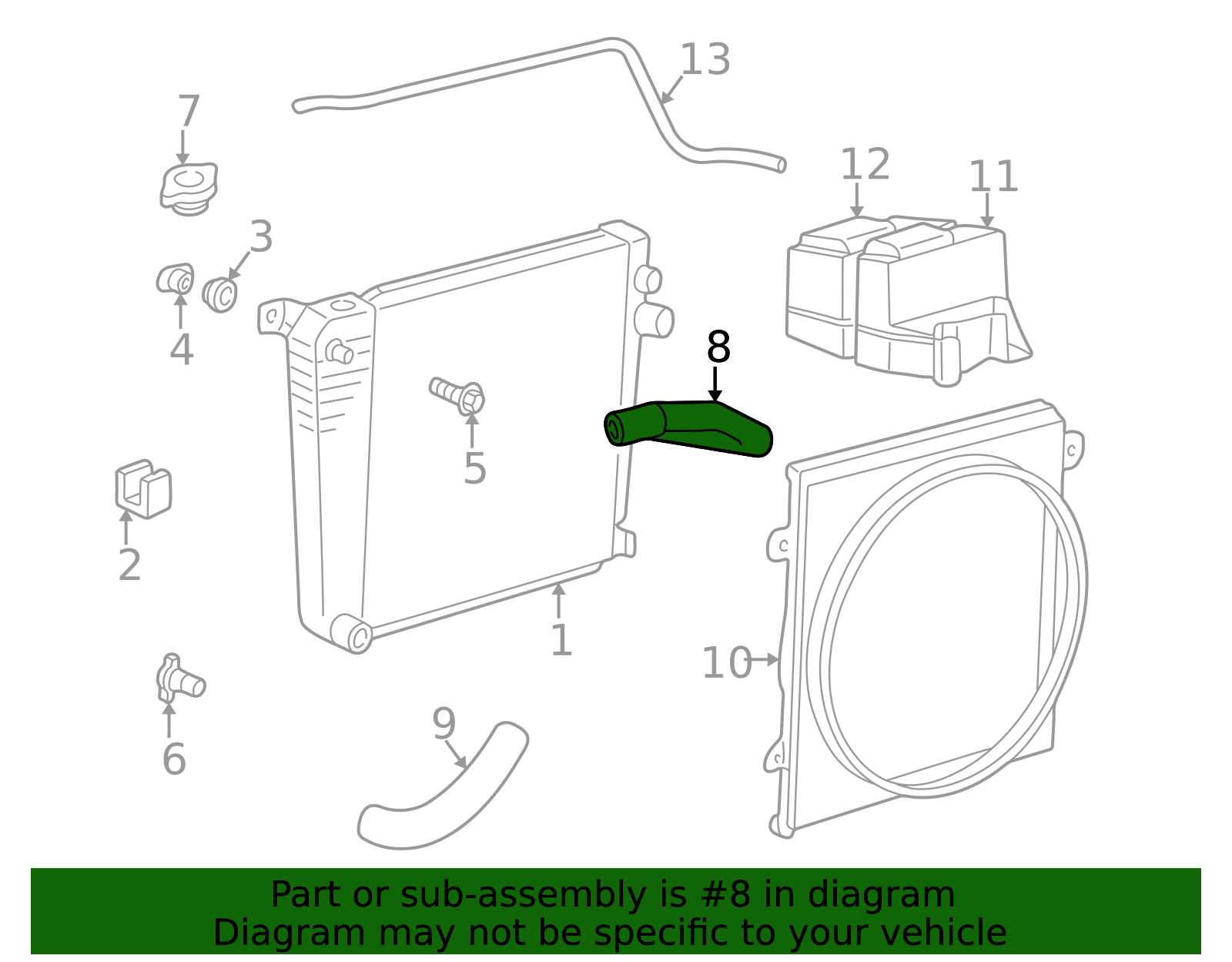 1F22-15-186B - High-Quality Upper Hose for 2001-2009 Mazda B4000 ...