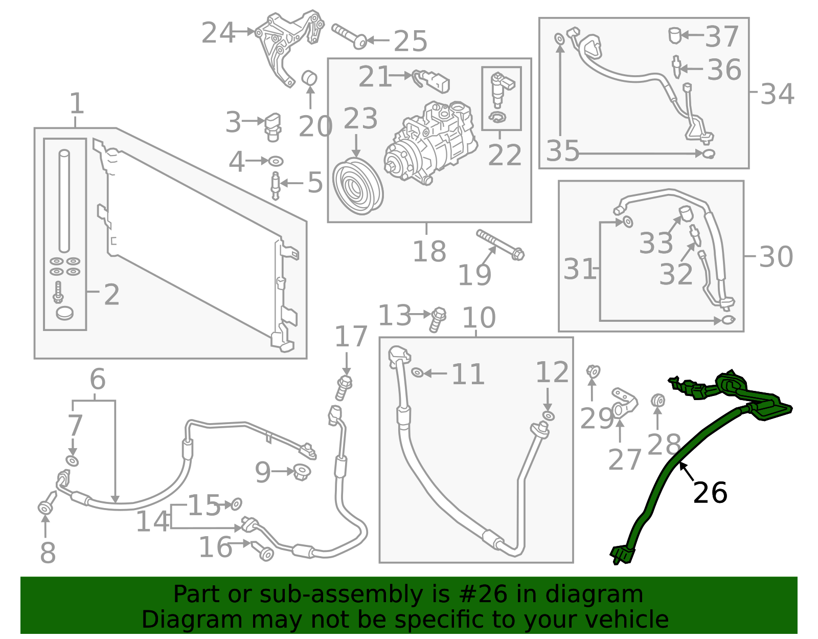 4K0-816-738-T - Rear AC Tube 2019-2025 Audi | Audi OEM Parts