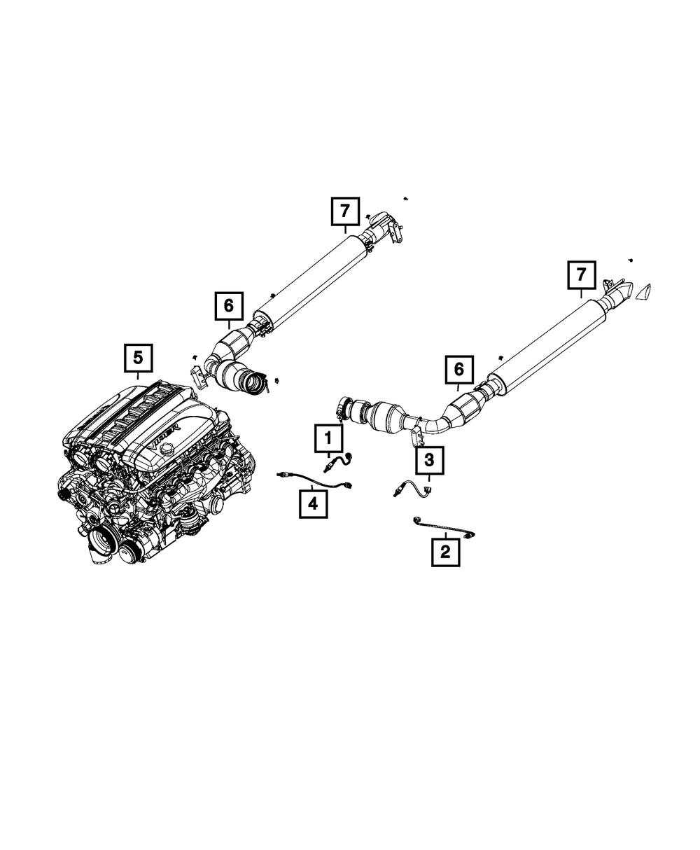68090640AB - Oxygen Sensor The Official Mopar eStore