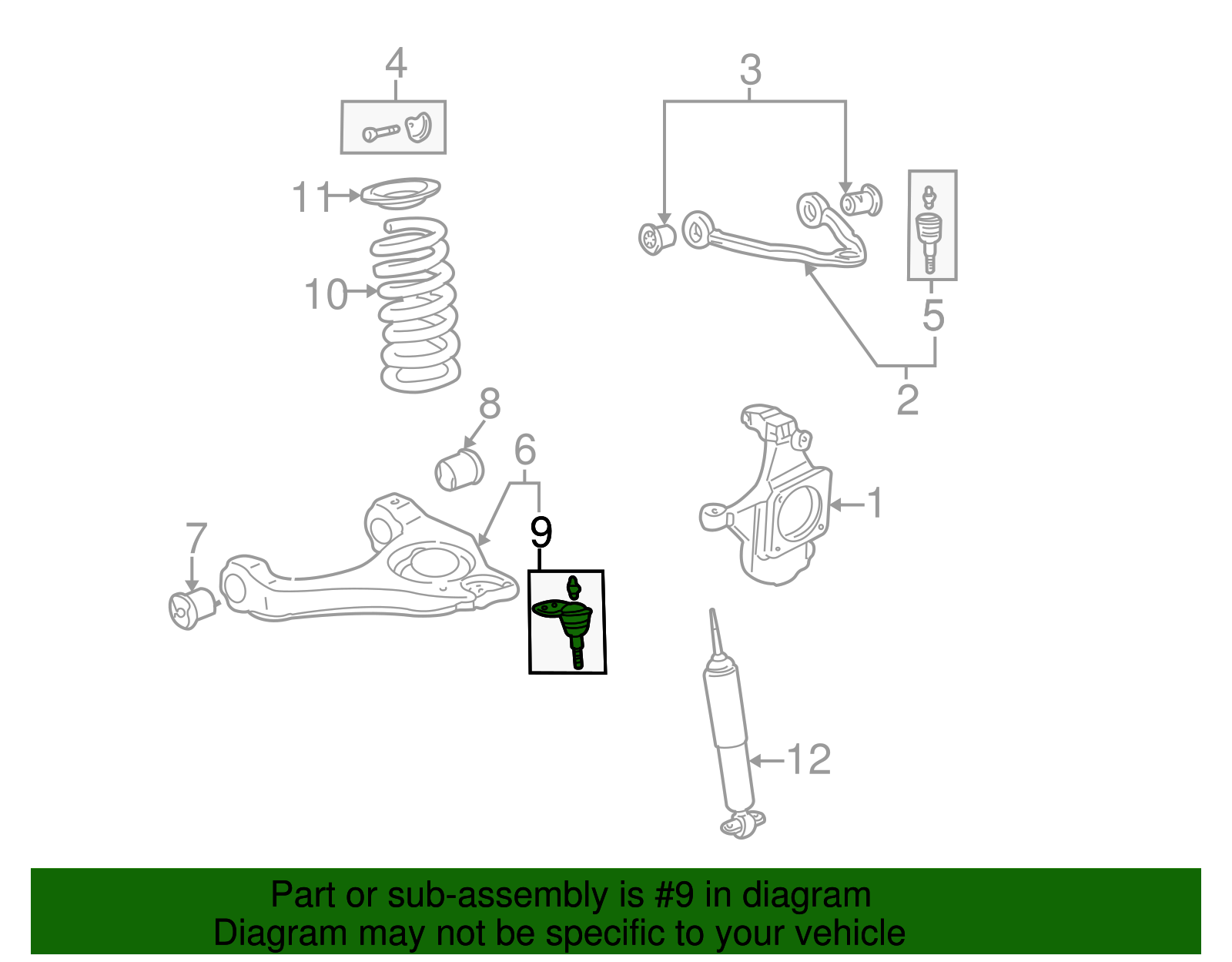 2003-2025 GM Front Lower Suspension Control Arm Ball Joint 19210782 ...