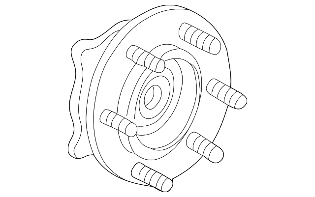 2005-2007 GM Front Wheel Hub and Bearing Assembly with Wheel Speed ...