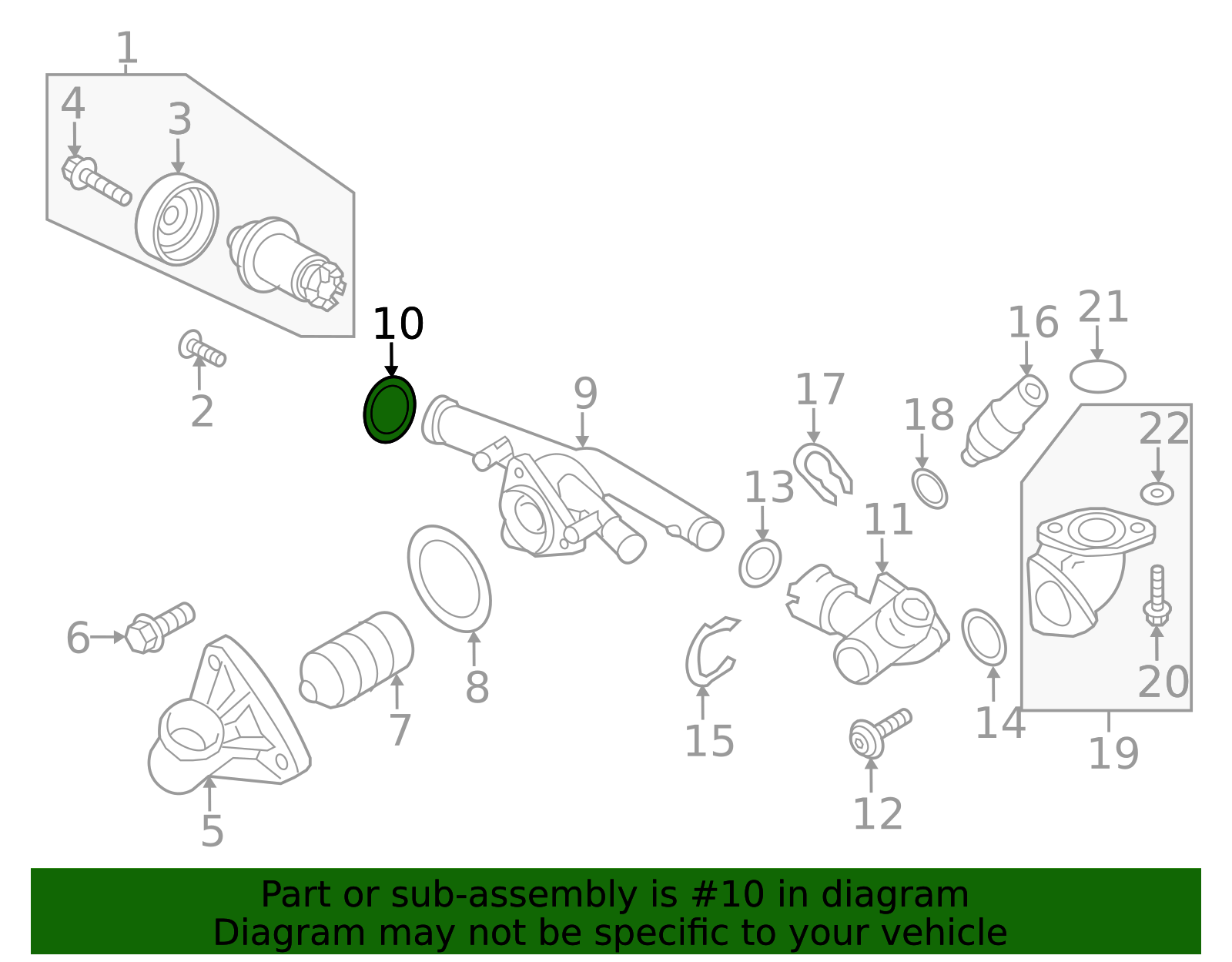 WHT-005-190 - Thermostat Housing Seal 2005-2023 Volkswagen | Wolfsburg ...