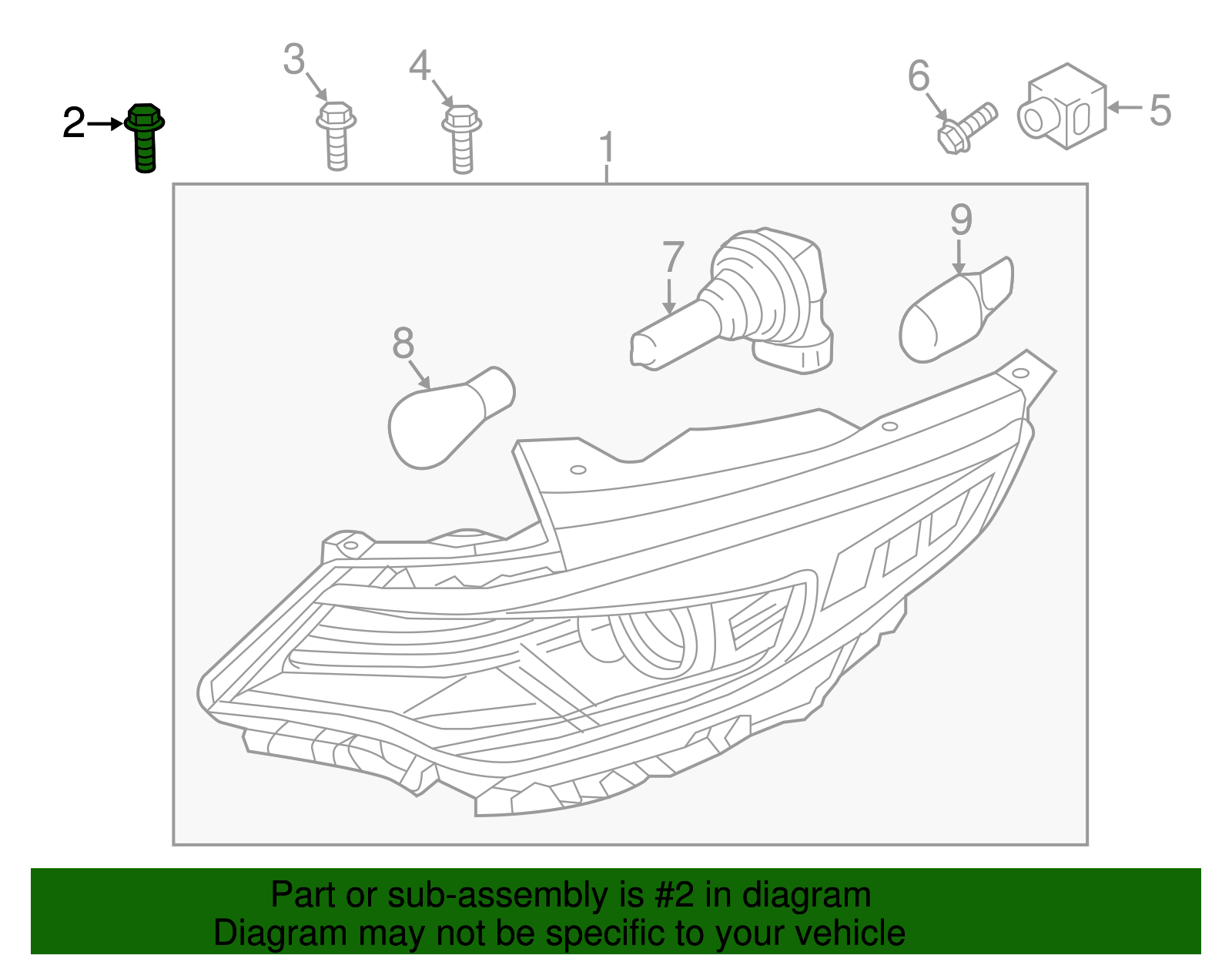 10145-06257B - Headlamp Assembly Bolt 2011-2025 Kia | Kia.Parts Store