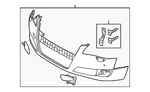 2011-2014 Audi A8 Quattro Bumper Cover 4H0-807-065-E-GRU | Audi USA Parts
