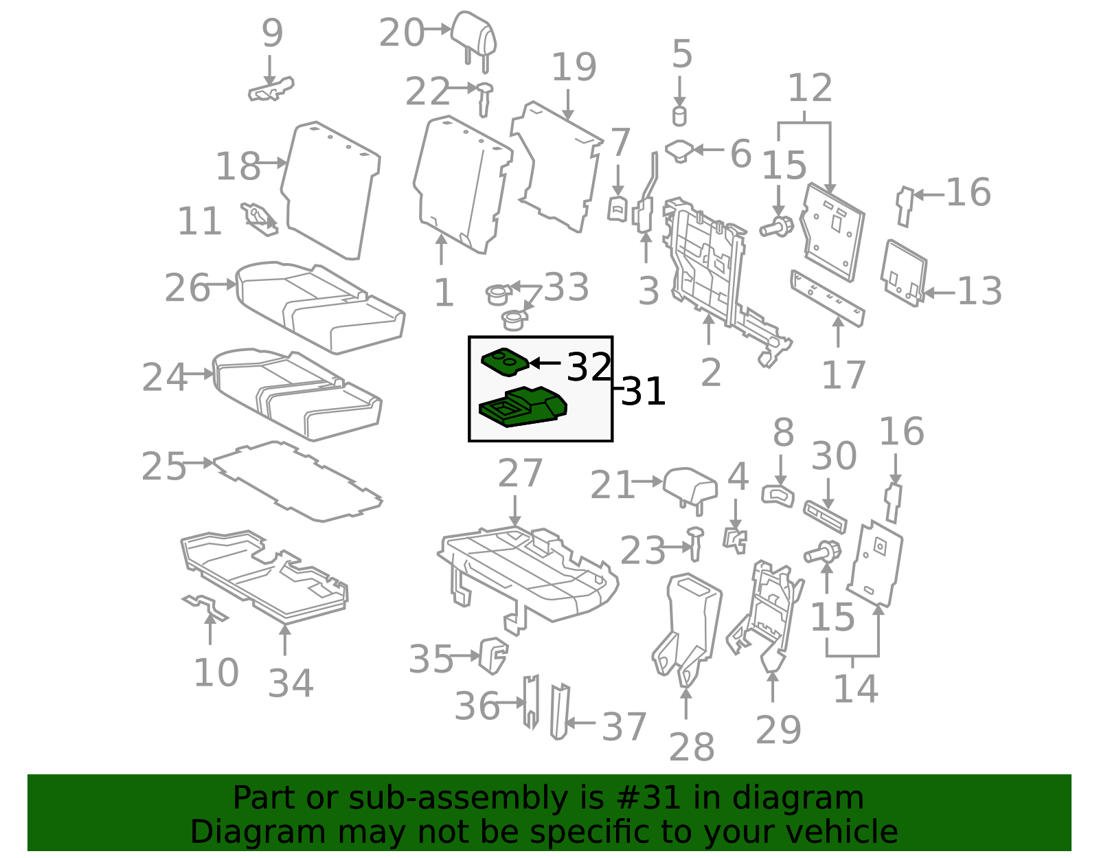 2010-2013 Toyota 4Runner 2010-2013 Toyota 4Runner - Armrest Assembly ...