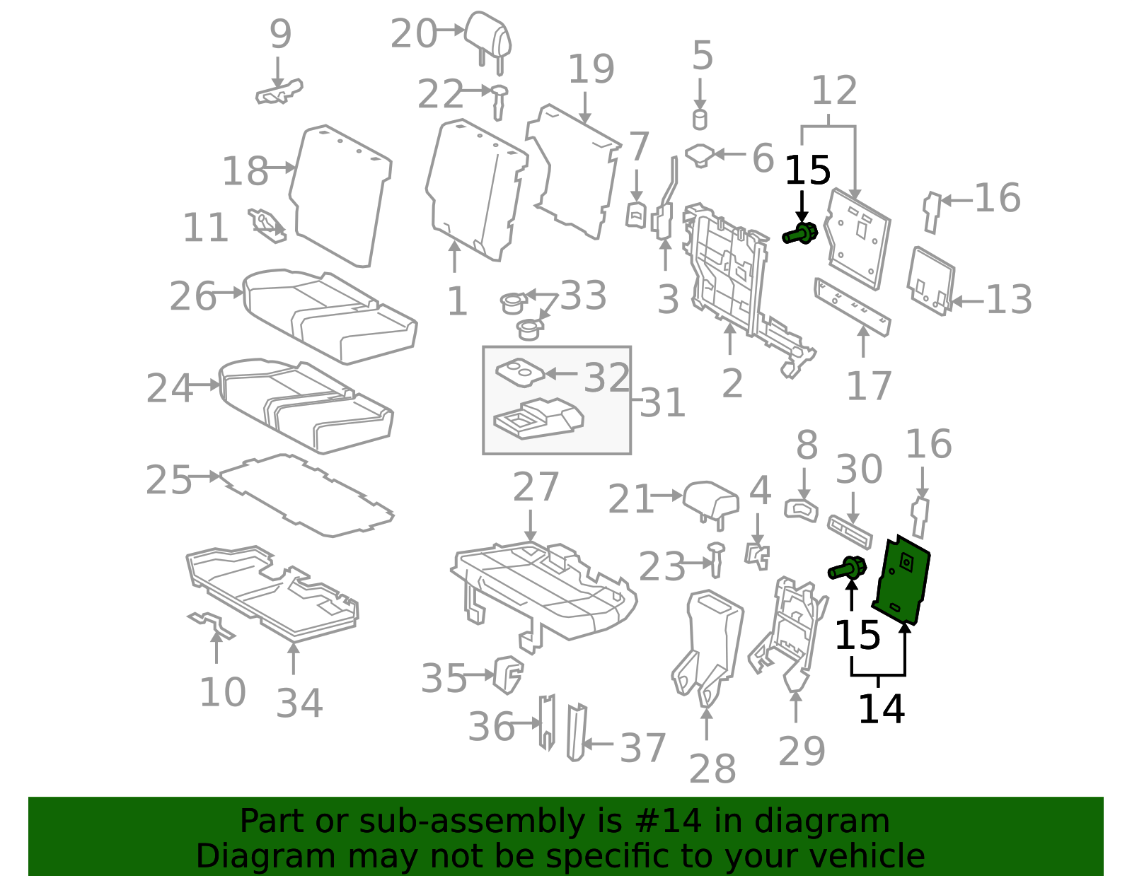 2014-2024 Toyota 4Runner Back Panel Trim 71087-60030-C1 | MotorMotor