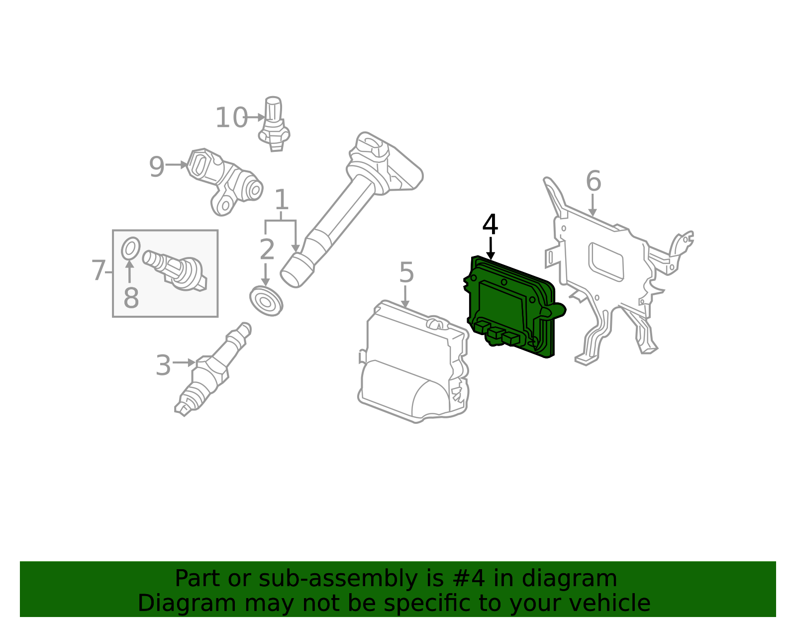 37820-RN0-A84 - 2011 Honda Pilot - Control Module Engine (Rewritable ...