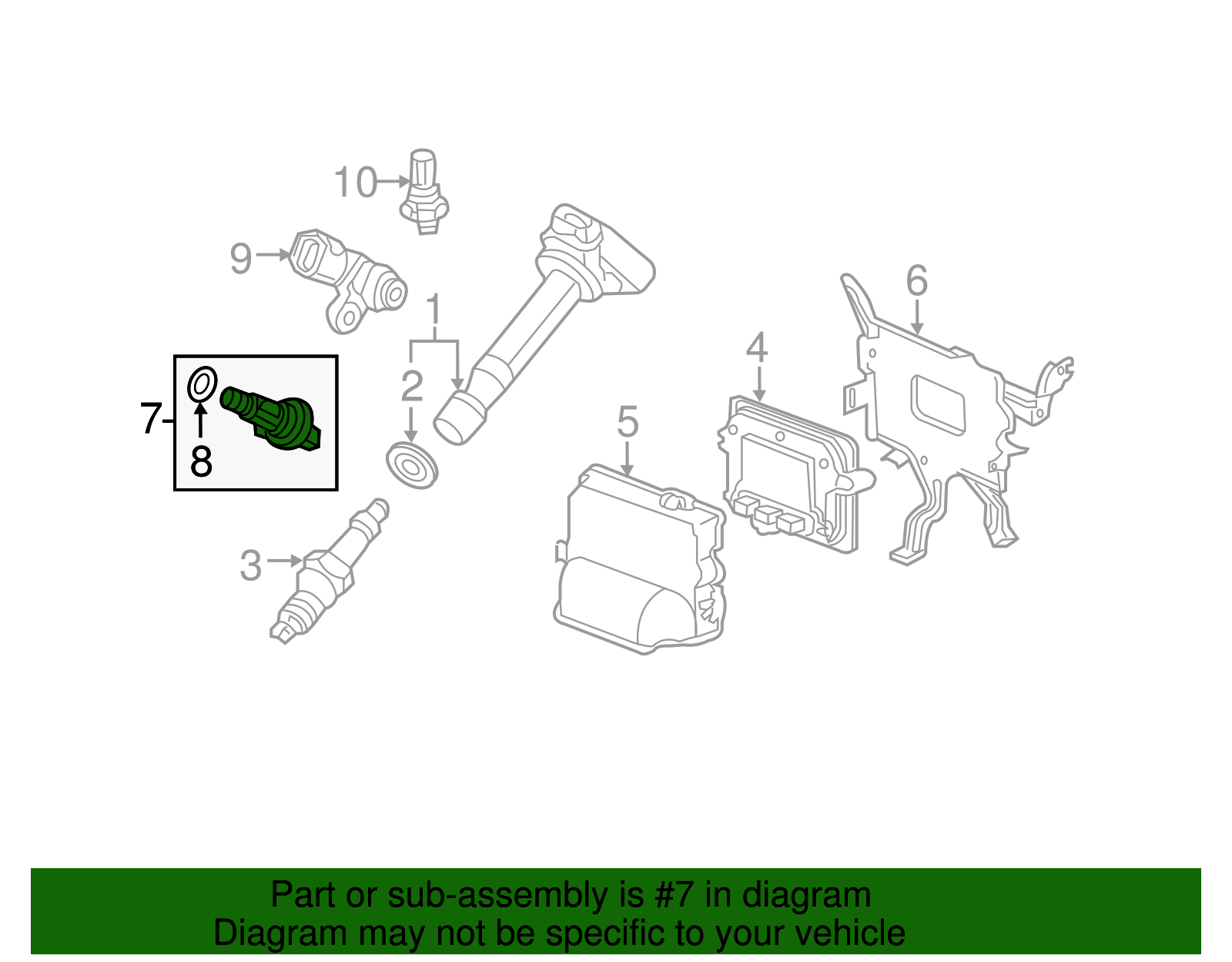 37500-R40-A01 - 2008-2017 Honda - Sensor Assembly Crank | Genuine Honda ...