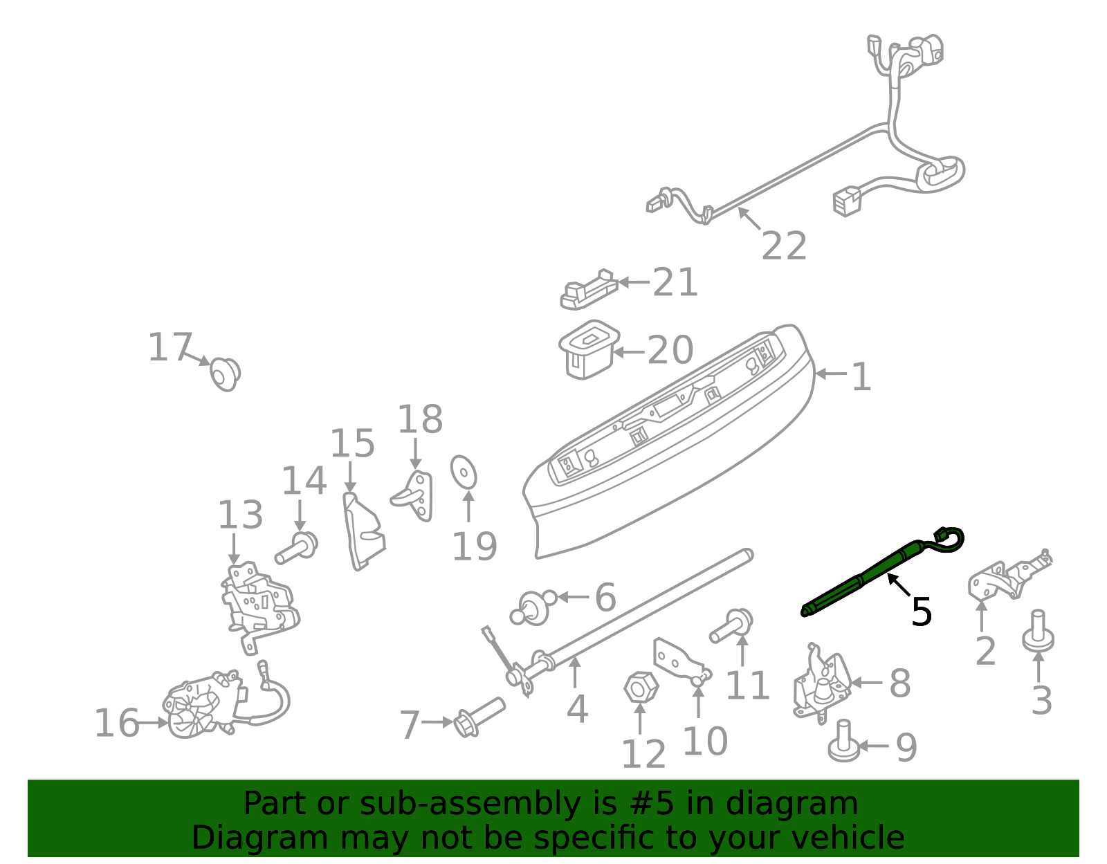 2013-2022 Land Rover Range Rover Support Cylinder LR159598 | OEM Parts ...