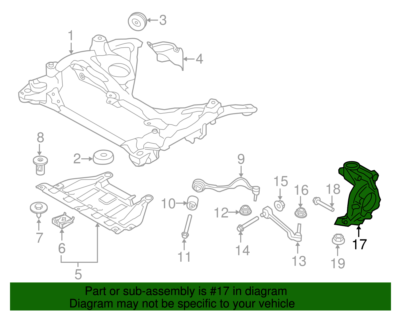 31216799097 - 2014-2024 BMW Steering Knuckle (31-21-6-799-097) | BMW of ...