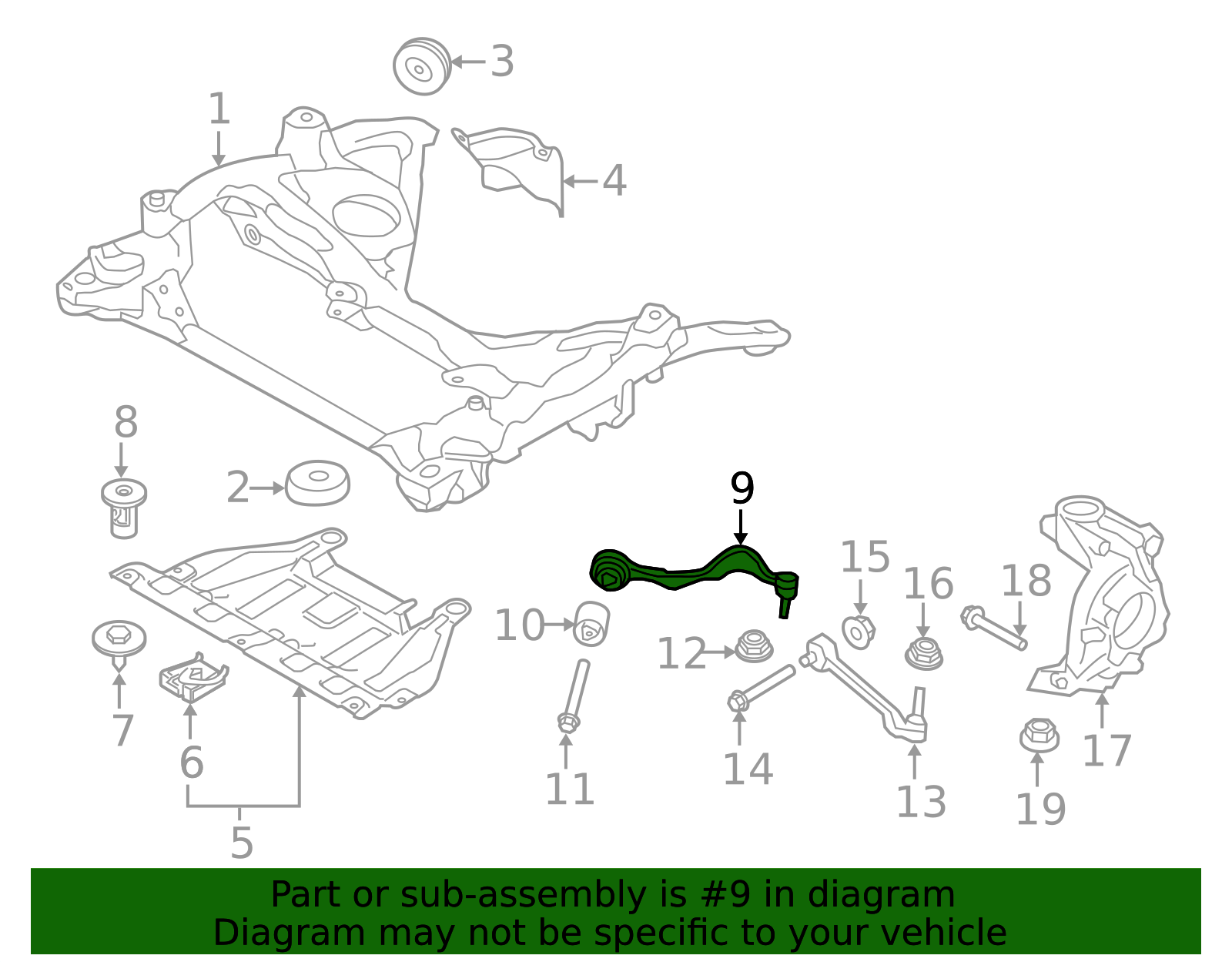 31122284531 - Front Control Arm (31-12-2-284-531) | BMW of South ...
