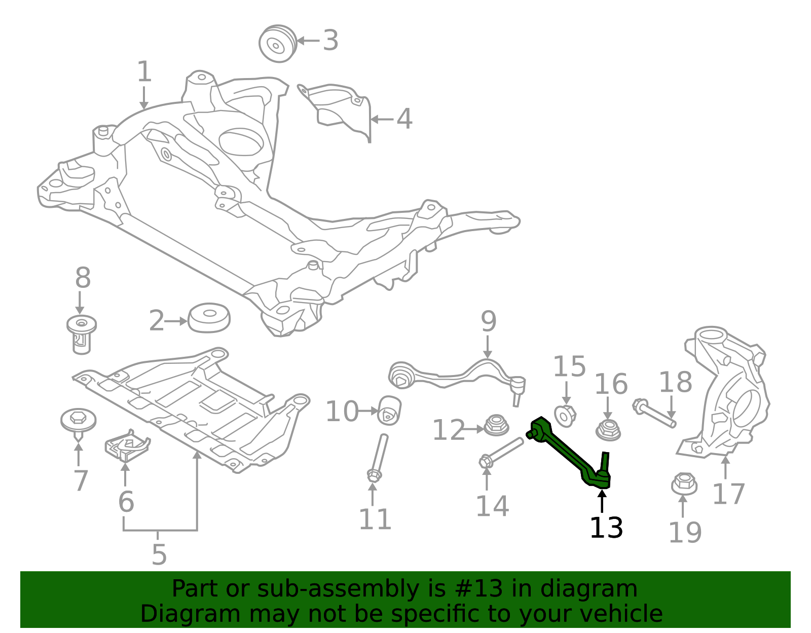 31122284529 - Rear Control Arm (31-12-2-284-529) | BMW of South Atlanta ...