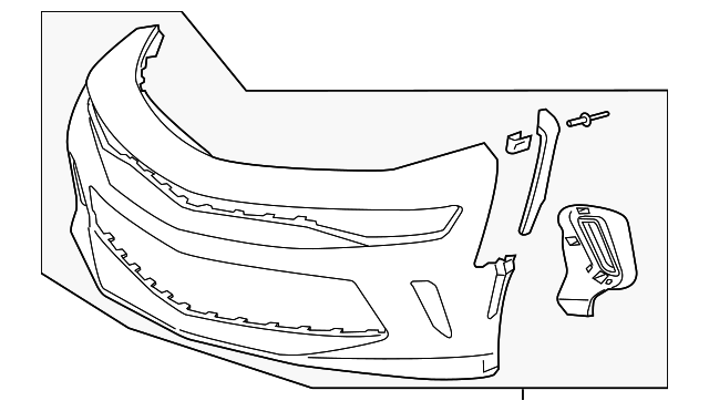 84209672 - Front Upper Bumper Cover 2017-2018 Chevrolet Camaro ...