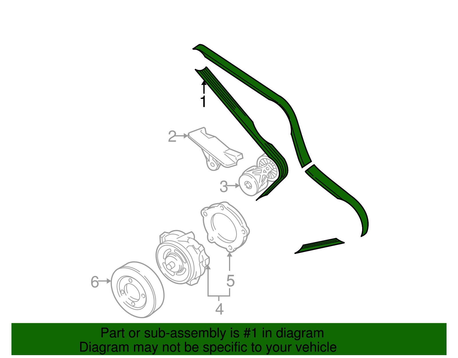 1987-1999 GM Serpentine Belt 19244954 | Shop Matick Buick GMC