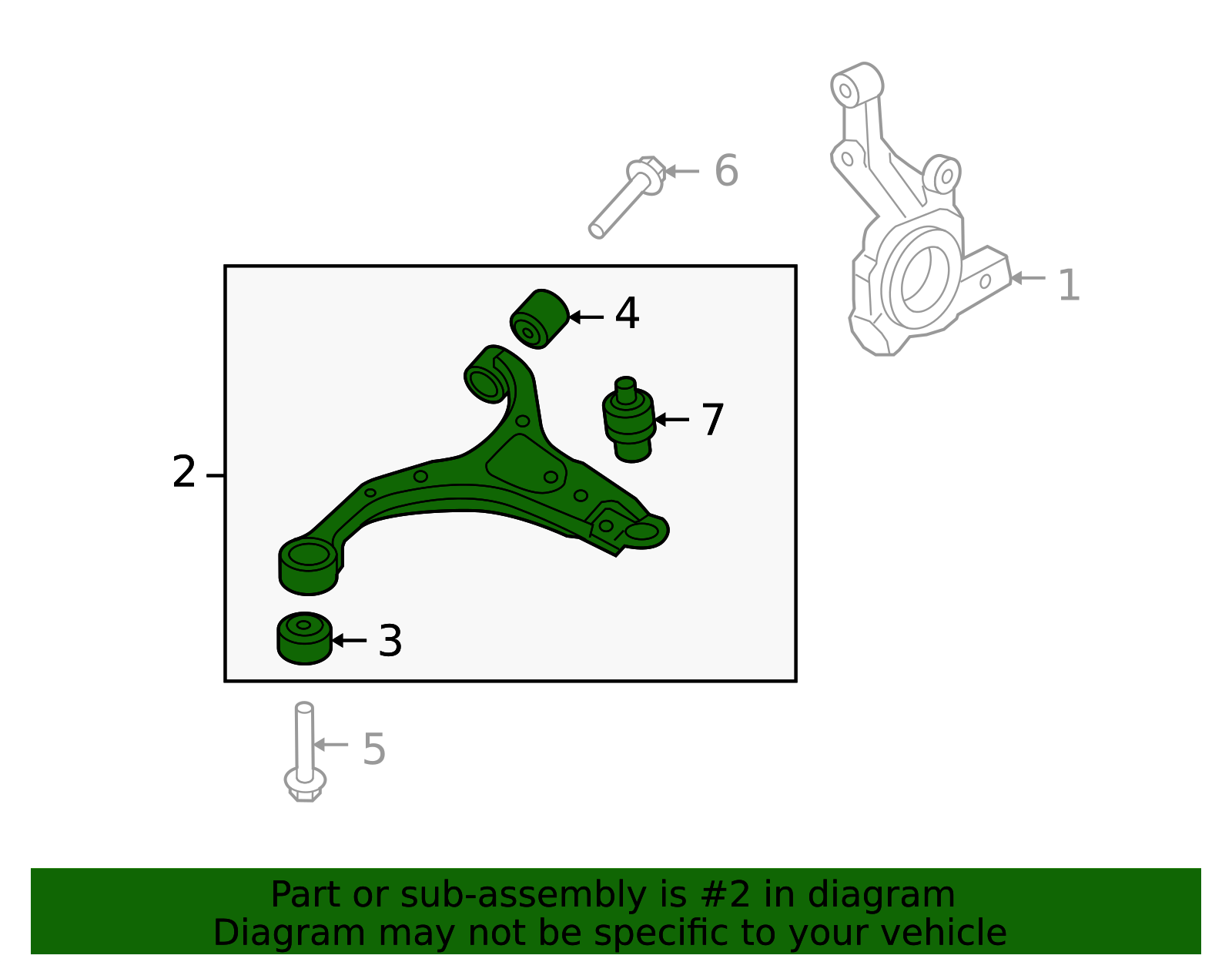 2010-2012 Hyundai Santa Fe Lower Control Arm 54500-1U000 | MotorMotor