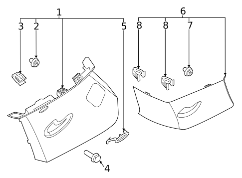 Interior Trim - Quarter Panels for 2023 Hyundai Palisade | QuirkParts