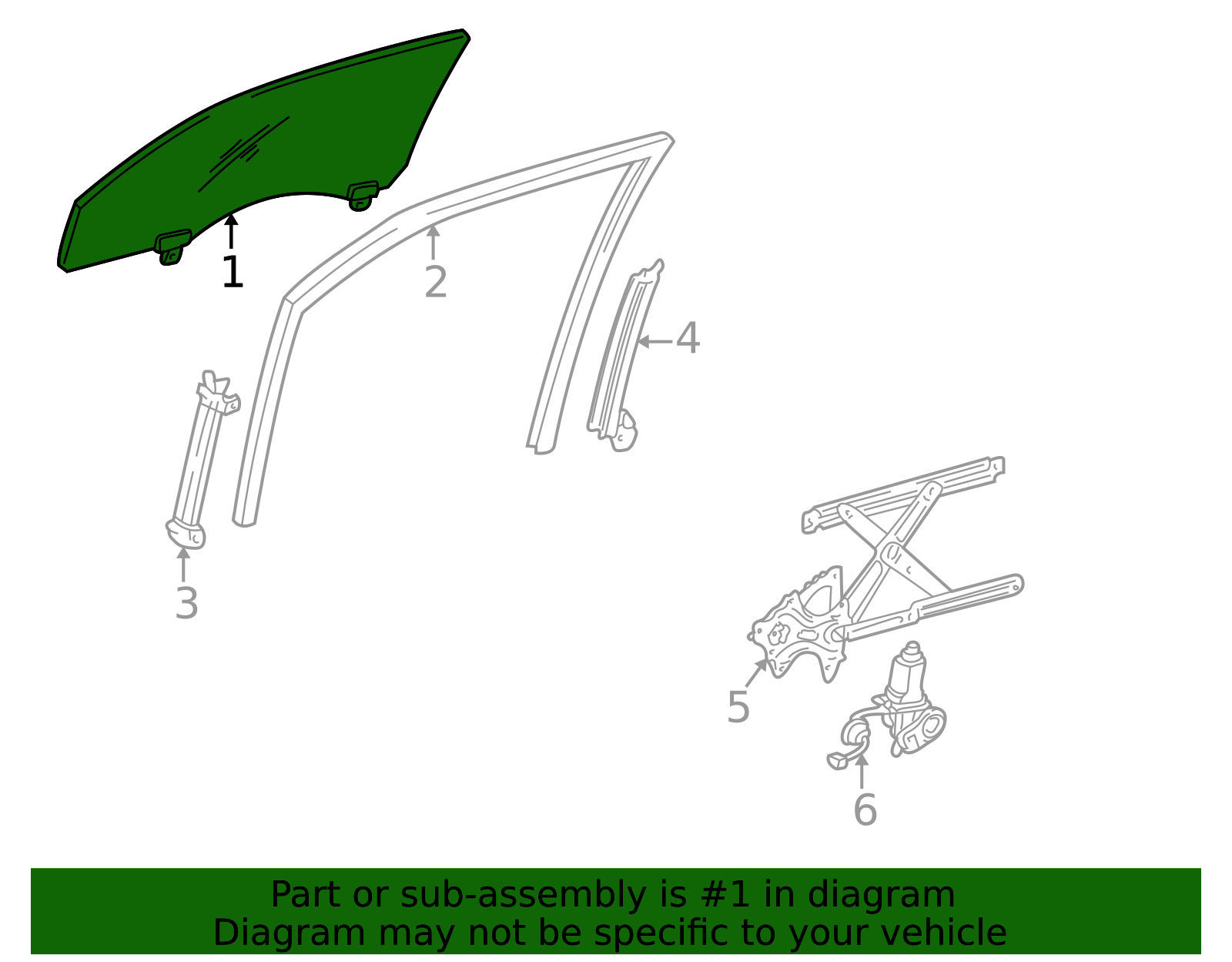 2006-2011 Lexus Door Glass 68101-30781 | OEM Parts Online