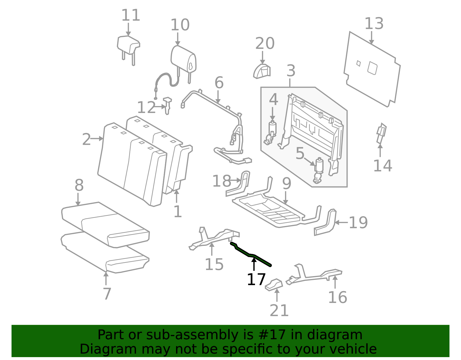 72606-0C010 - High-Quality Seat Track Support Bracket for 2008-2022 ...
