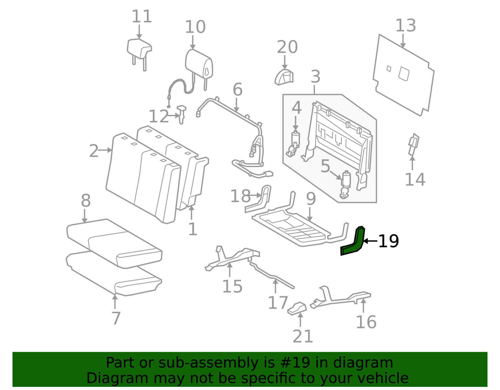 2008-2022 Toyota Sequoia Hinge Cover 71692-0C040-E0 | MotorMotor