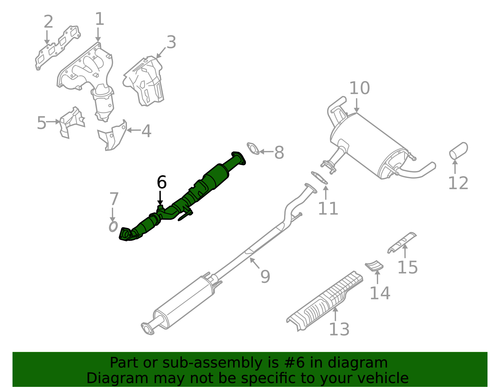 Catalytic Converter 20010-ZX20A | OEM Parts Online