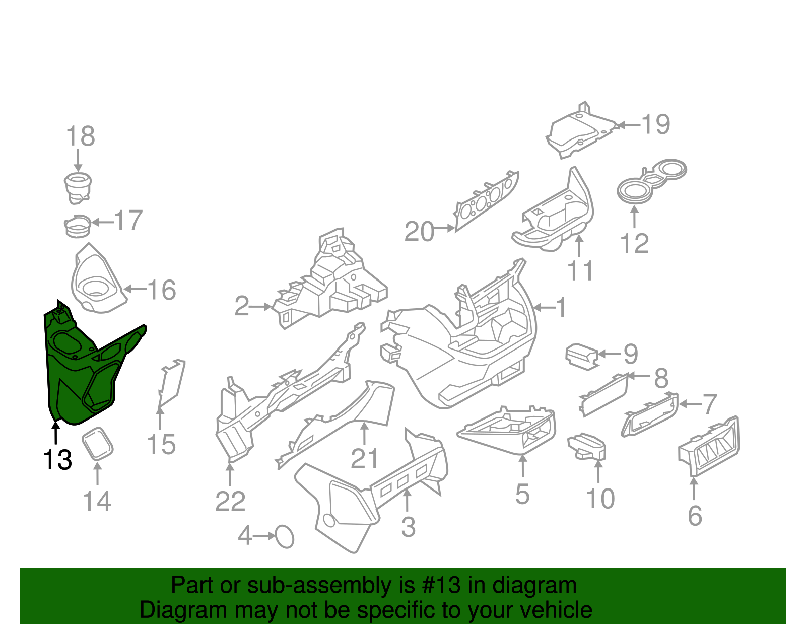 2015-2019 Ford | Finish Panel | BK3Z-6113562-AD | Walls' Ford Parts