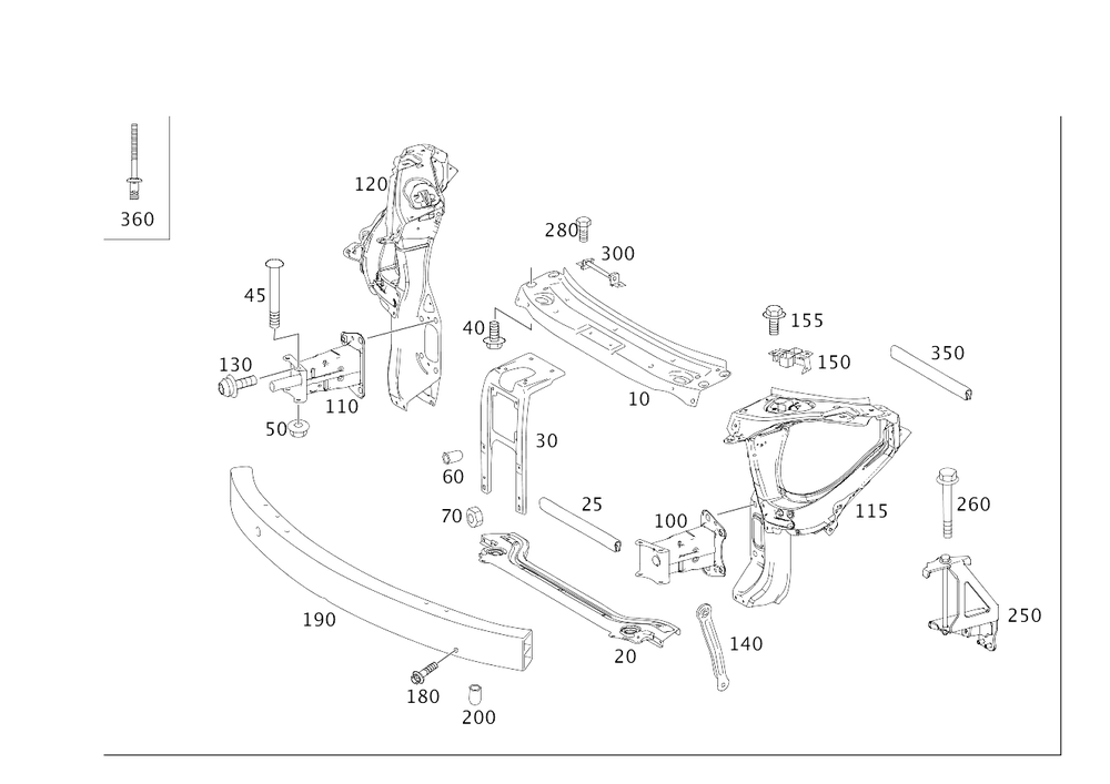 164-620-20-31 - Console 2002-2012 Mercedes-Benz | Mercedes-Benz USA Parts