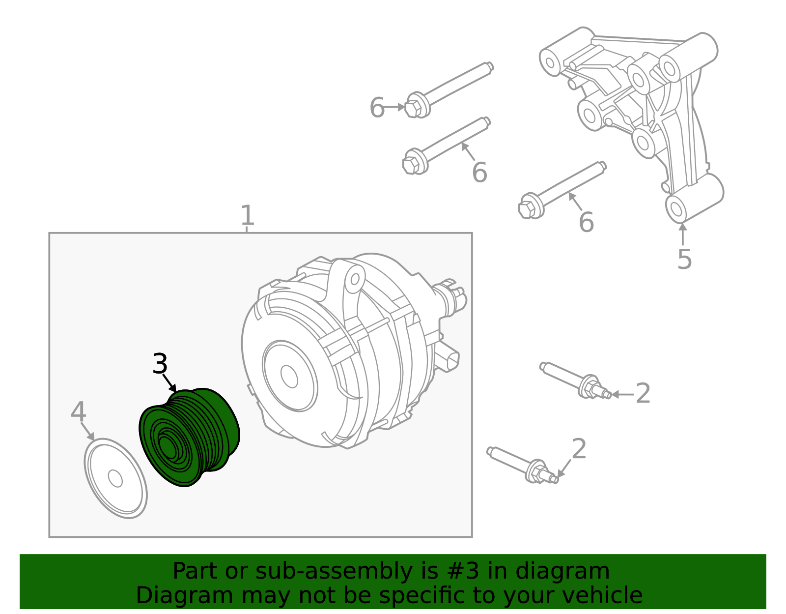 2020-2024 Ford Explorer Pulley L1MZ-10344-A | Miracle Ford Parts