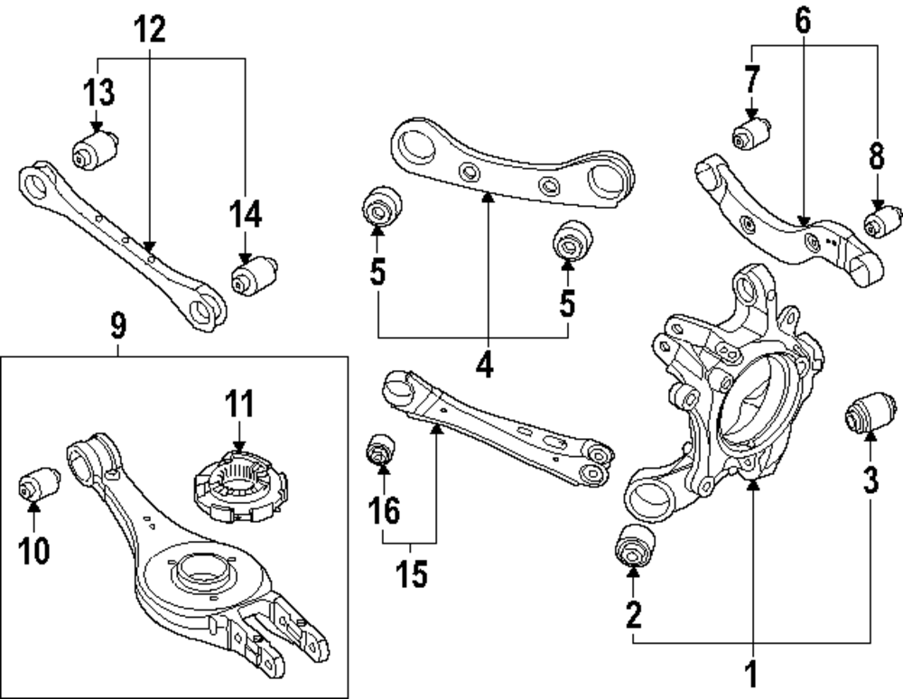 55130-DO000 - Upper Arm 2024-2025 Kia EV9 | Kia.Parts Store