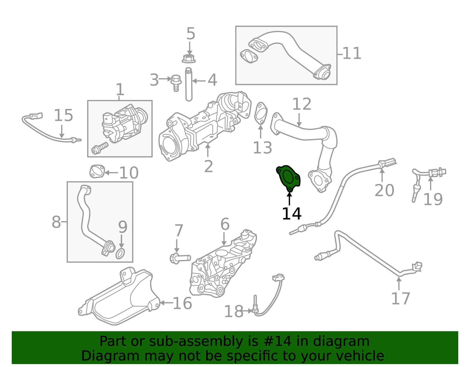 Egr Tube Gasket 68211317AA | MoparPartsCanada.ca