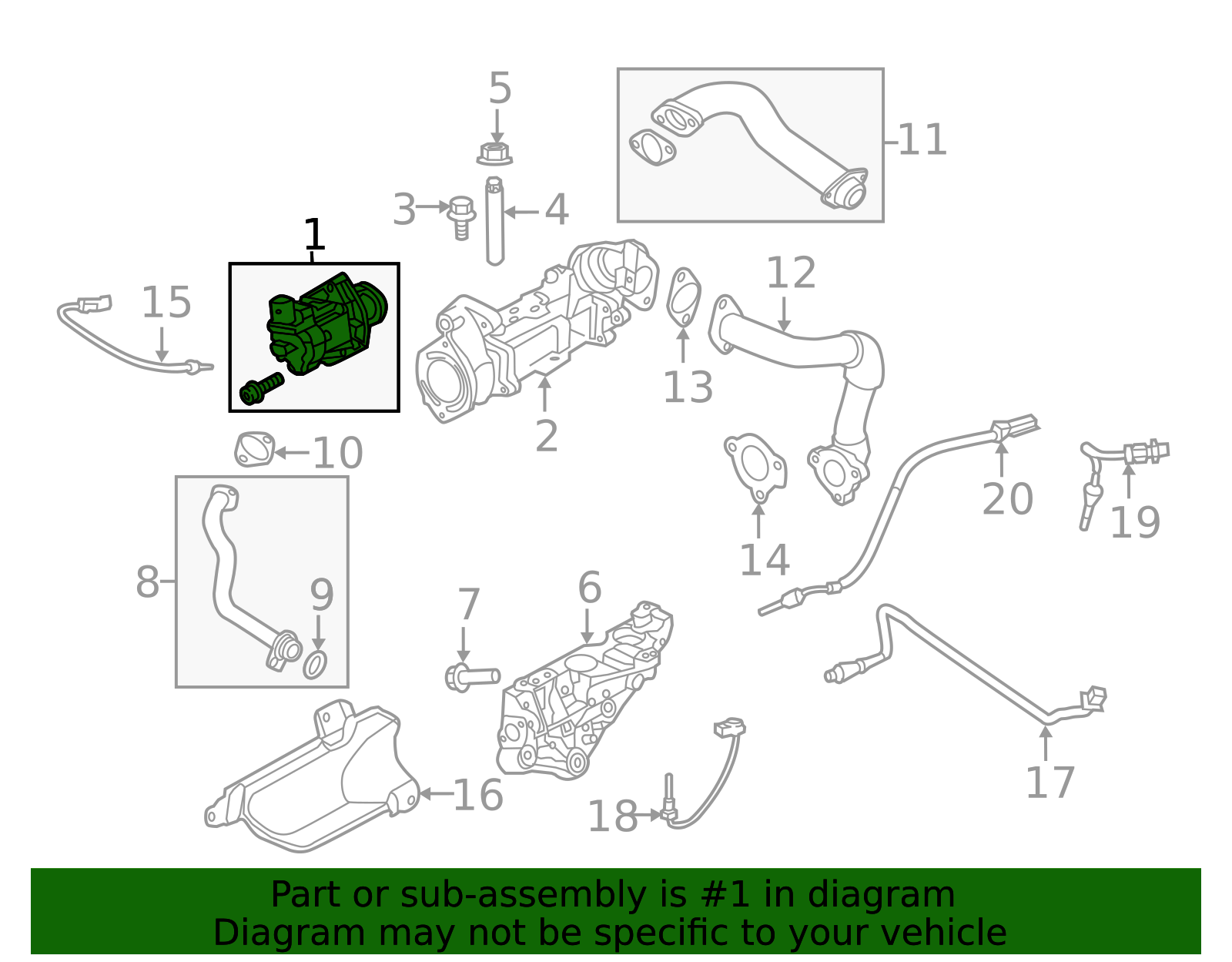 2014-2019 Mopar Egr Valve Kit 68211310AA | Mopar Parts Canada