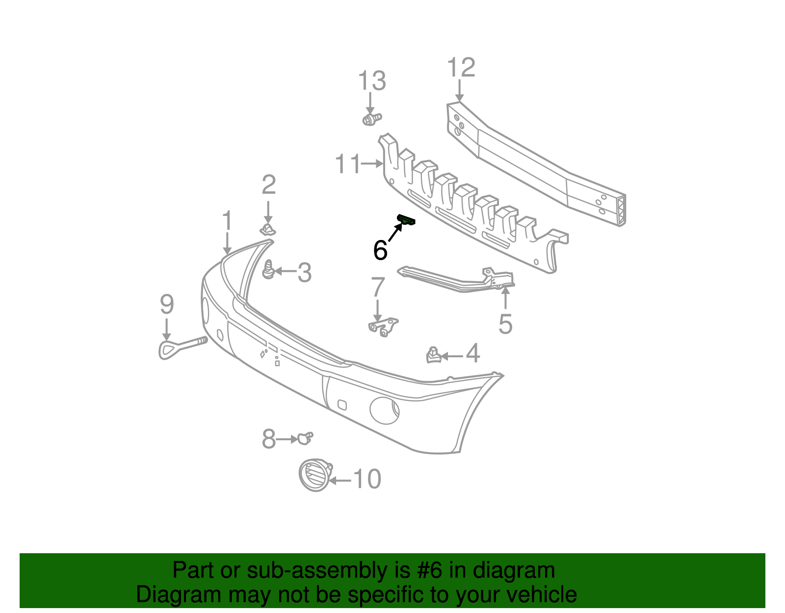 2001-2007 Toyota Highlander Support 52115-48040 | Toyota Parts Center