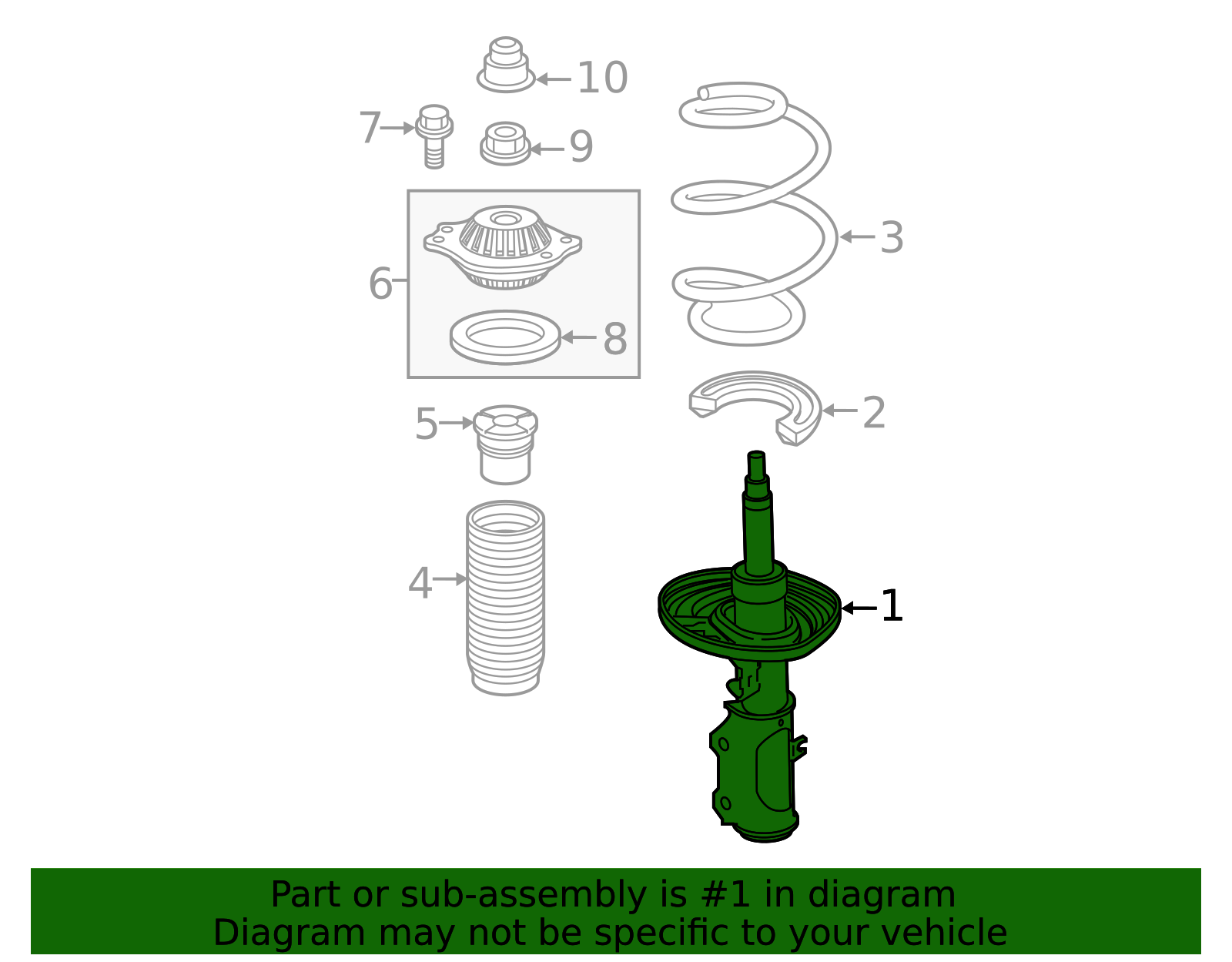 2017-2020 Buick Envision Front Driver Side Suspension Strut Assembly ...