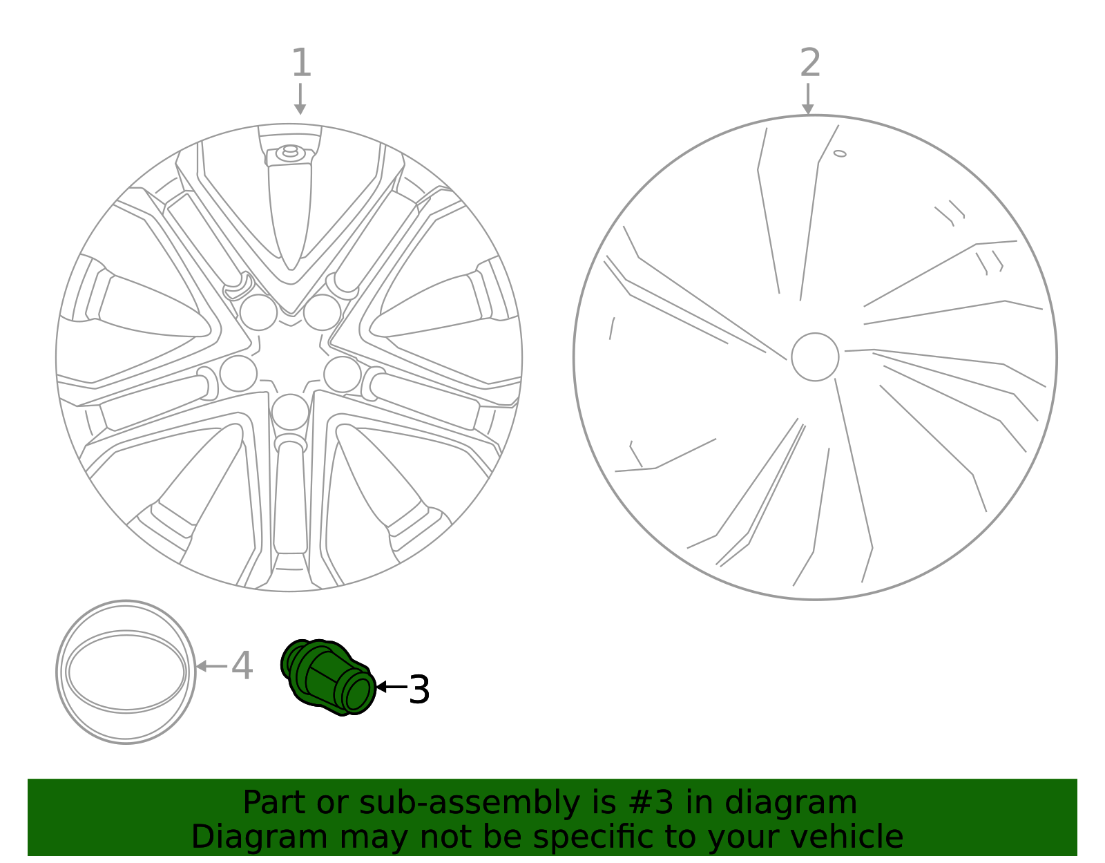 2021-2025 Toyota 2021-2024 Toyota - Wheel Nut 90942-A1007 | Sparks Parts