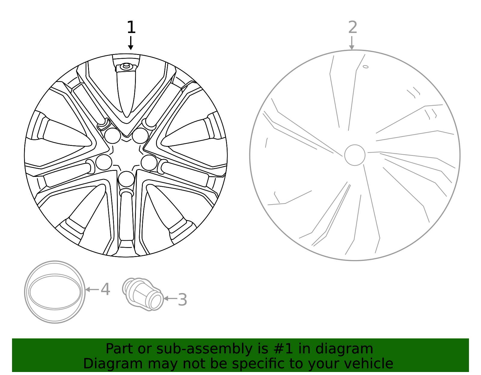 2021-2024 Toyota Mirai Wheel, Alloy 42611-62090 | Toyota Parts Center