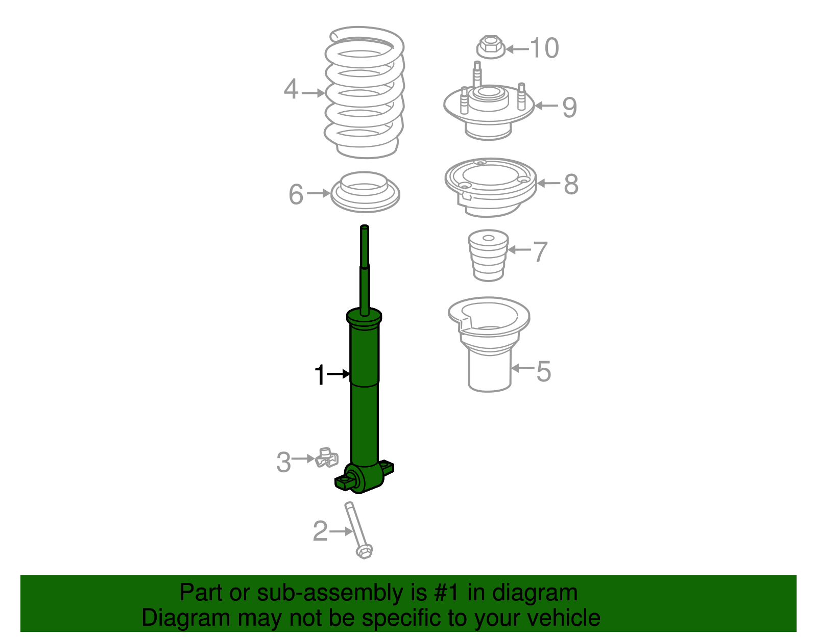2016-2020 GM W (S)Absorber 85669714 GM | GMPartsDirect.com
