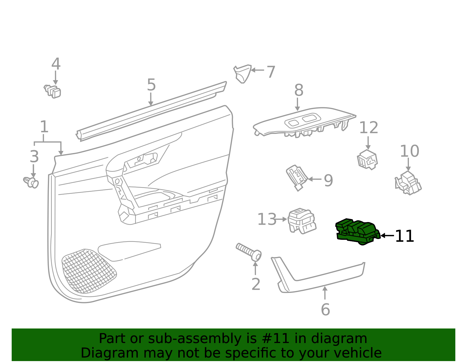 2019-2022 Toyota | Window Switch | 84040-0R050 | OEM Vehicle Parts