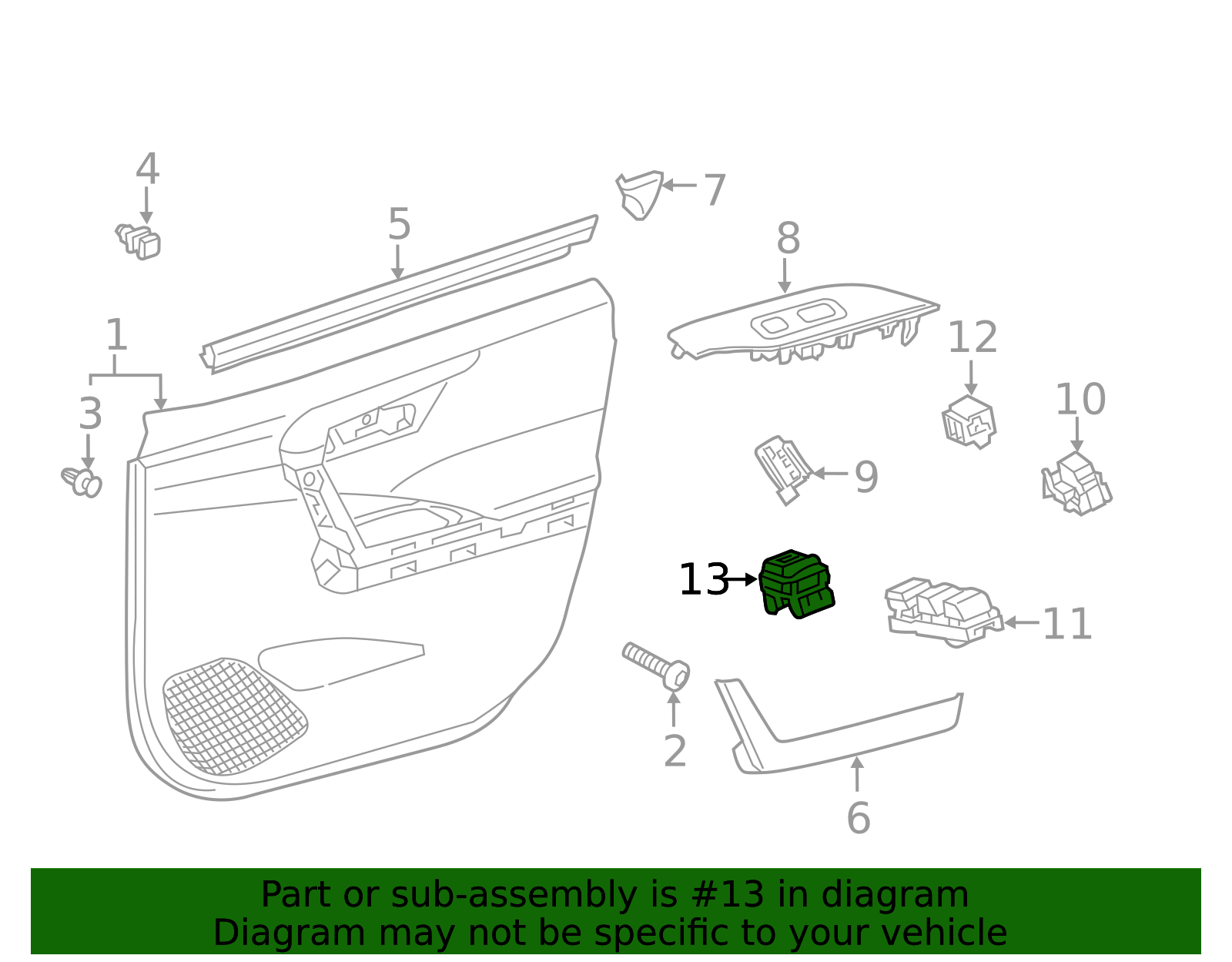 2019-2025 Toyota Mirror Switch 84872-0R060 | Toyota Parts Center