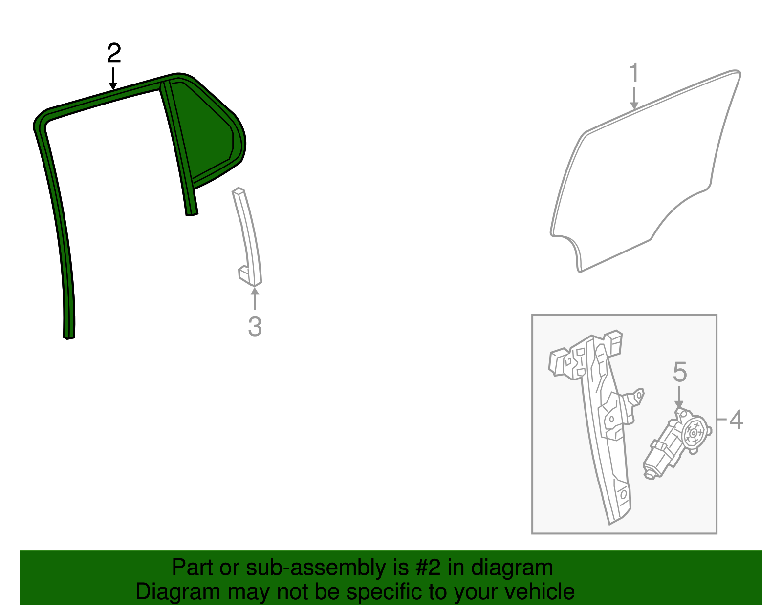 2022-2024 Chevrolet Equinox Fixed Glass 85611289 | GM Parts Center