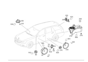212-906-70-00 - Speaker 2006-2018 Mercedes-Benz | MB Parts Express